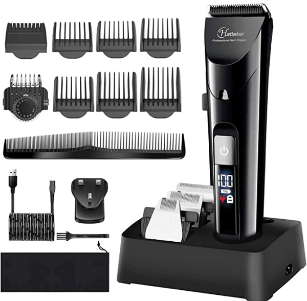 HATTEKER Cordless Waterproof Professional Hair Cutting LED Display 4 i